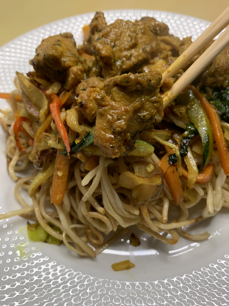 Sauté Mines au Poulet et ses Légumes à la Chinoise ( de l'Ile de La ...